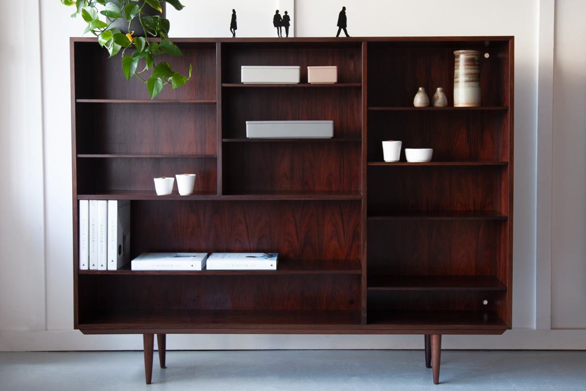 Wide Rosewood Bookcase – House of Mobel